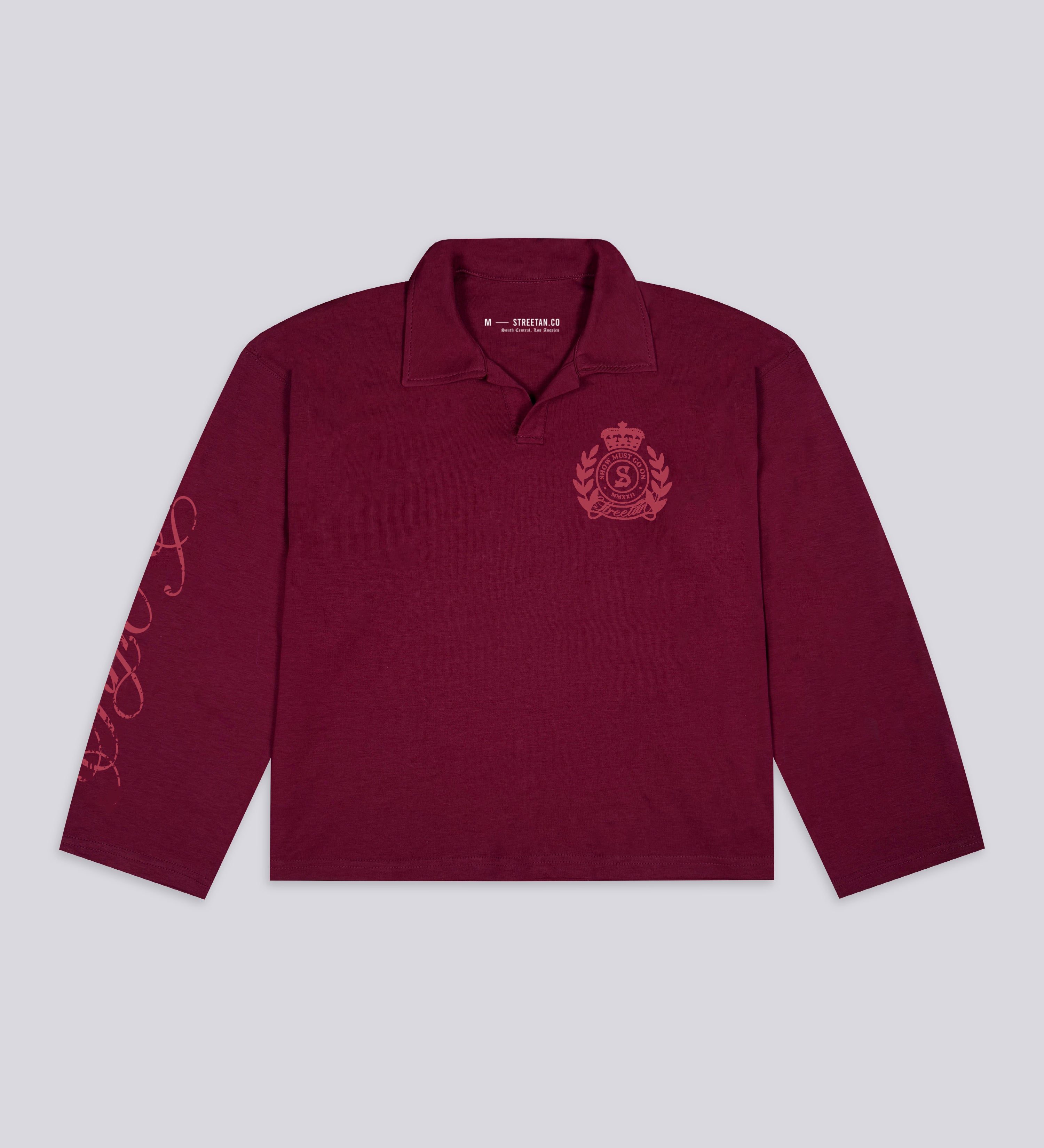 SACRED LEGACY POLO – Burgundy – STREETAN®